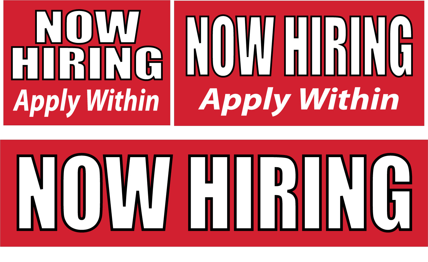 NOW HIRING – Same Day Sign