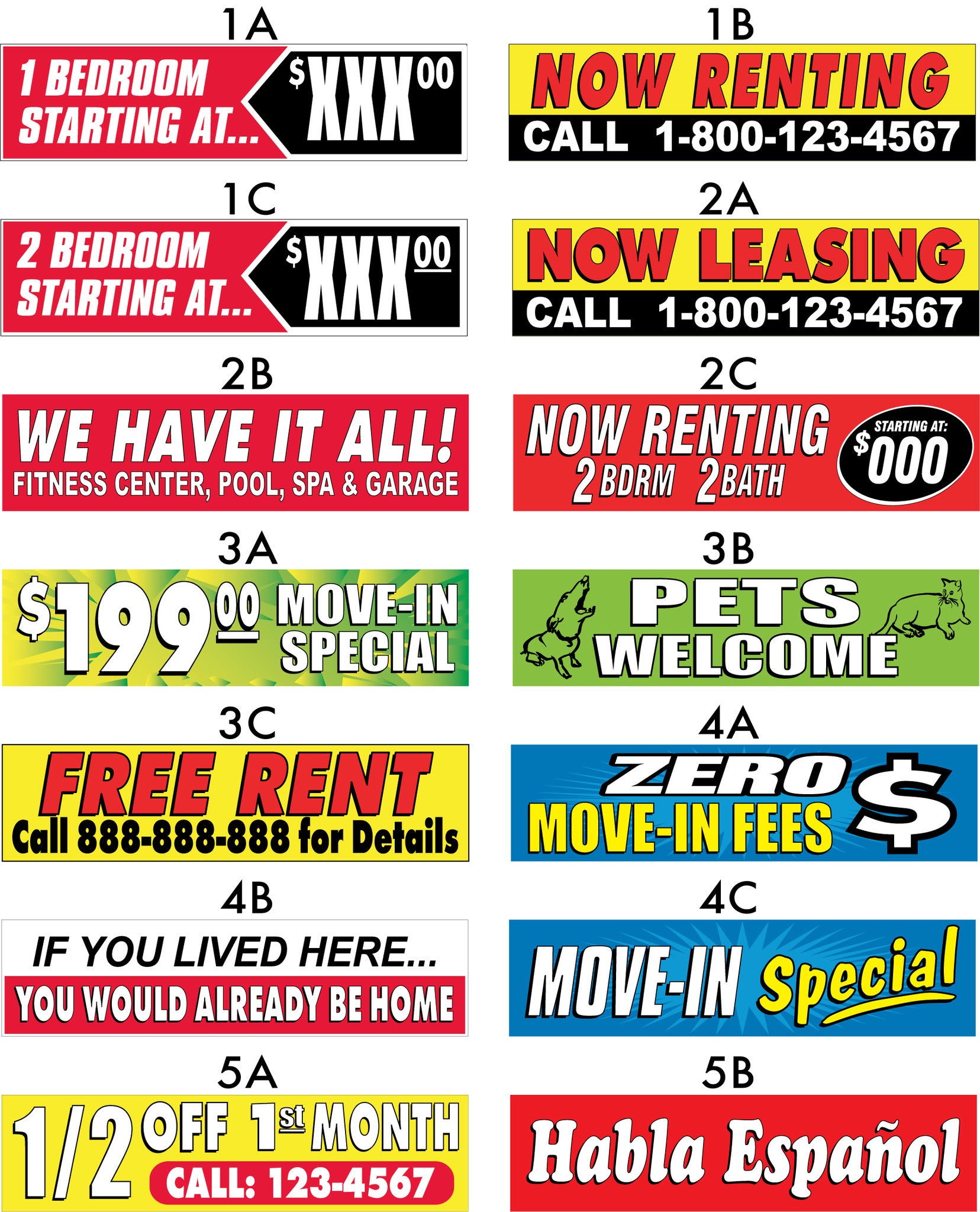 For Lease, Rent and Sale Signs and Banners – Same Day Sign