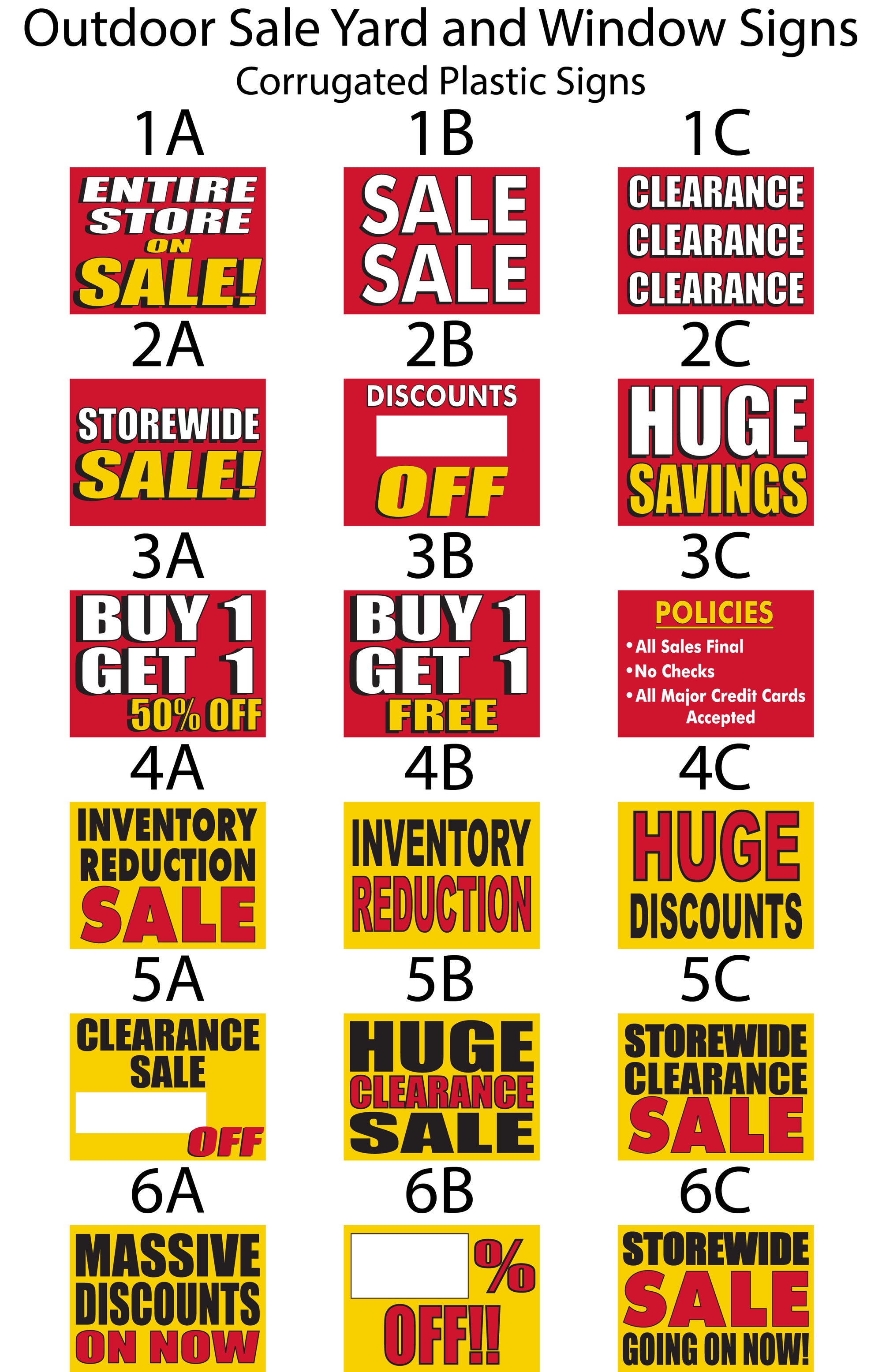 Business & Store Sale Sign Printing | Same Day Sign