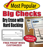 Big Checks, Oversized Presentation Checks – Same Day Sign
