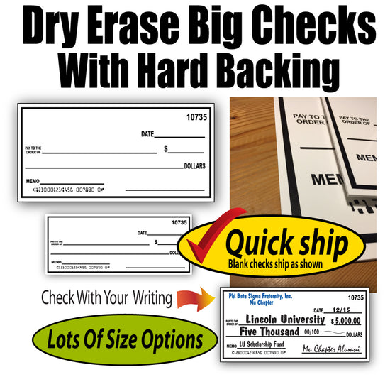 Personalized Presentation Checks | Same Day Sign