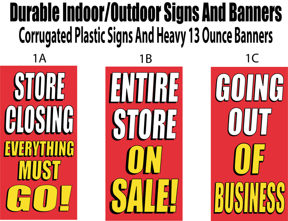 Closing & Liquidation Sale Signs | Same Day Sign