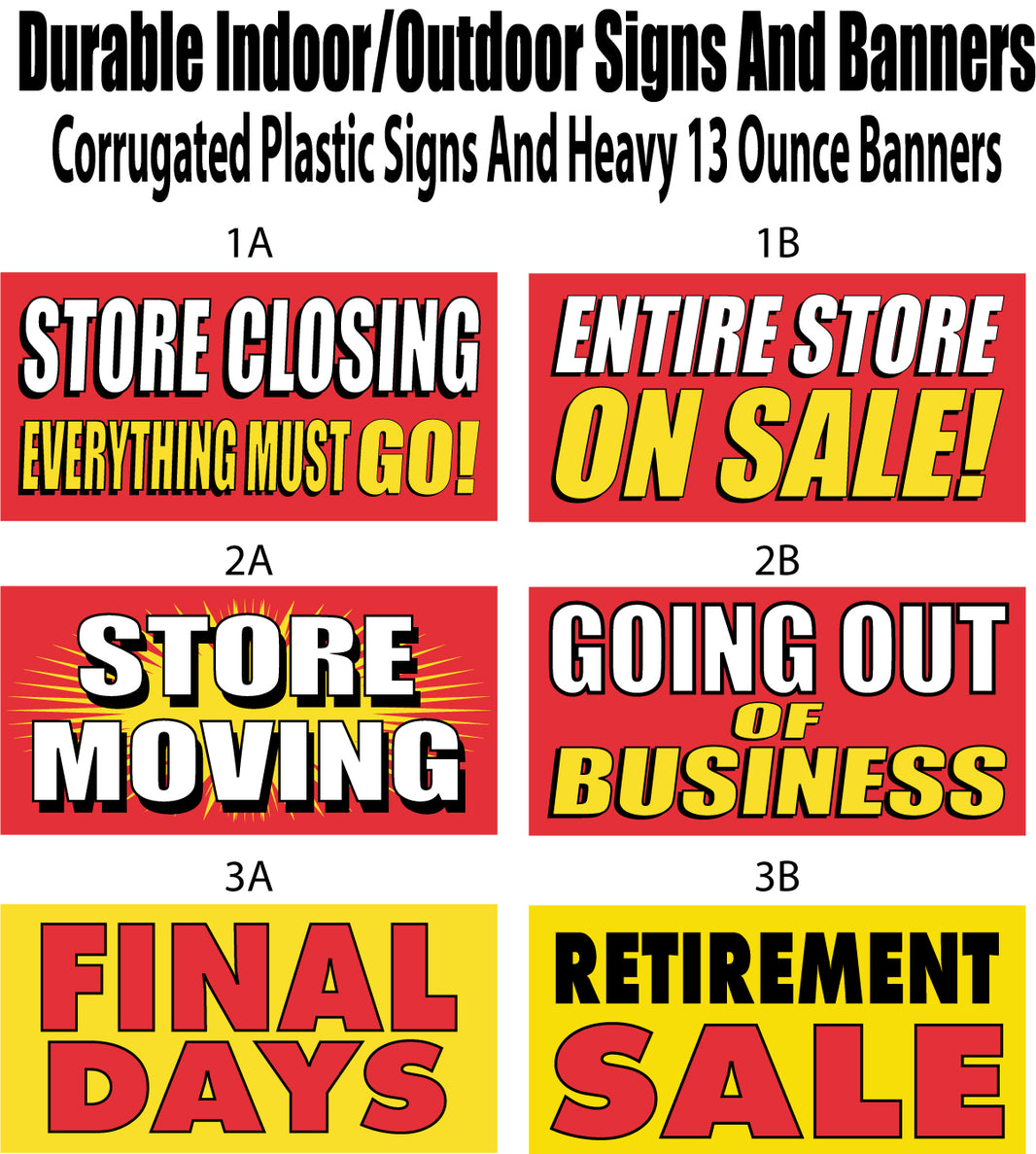 Closing & Liquidation Sale Signs | Same Day Sign