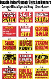 Closing & Liquidation Sale Signs | Same Day Sign
